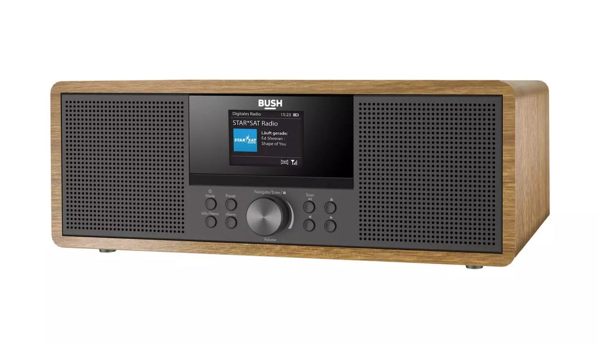 Bush DAB+ | DAB Digital FM Radio with CD Player | 99 Preset stations ...