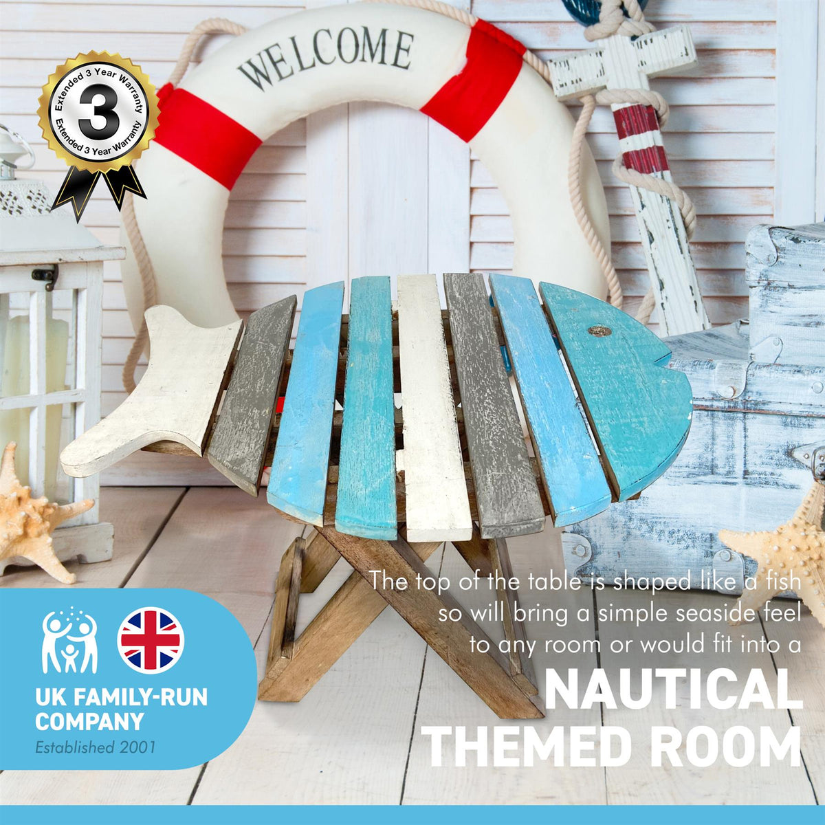 Small WOODEN FOLDING FISH shaped SIDE TABLE with distressed finish ...