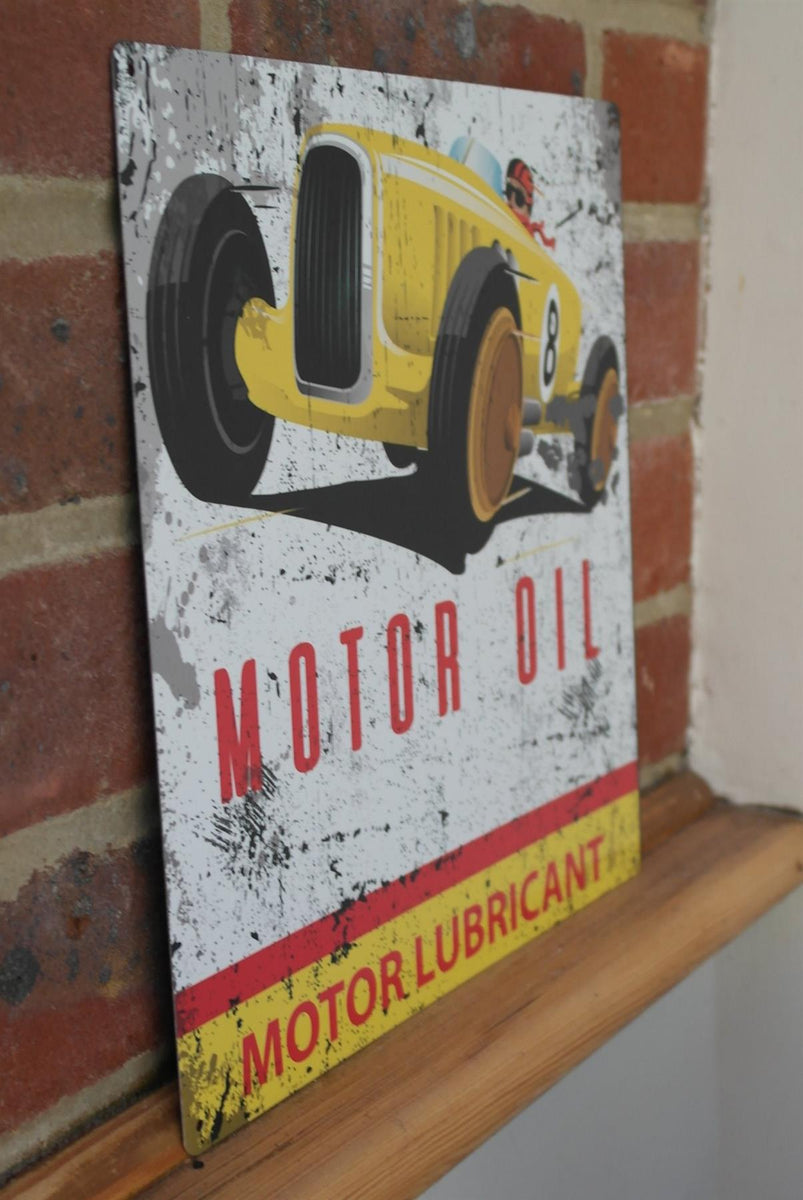 Motor oil Motor Lubricant metal sign – Thorness.co.uk