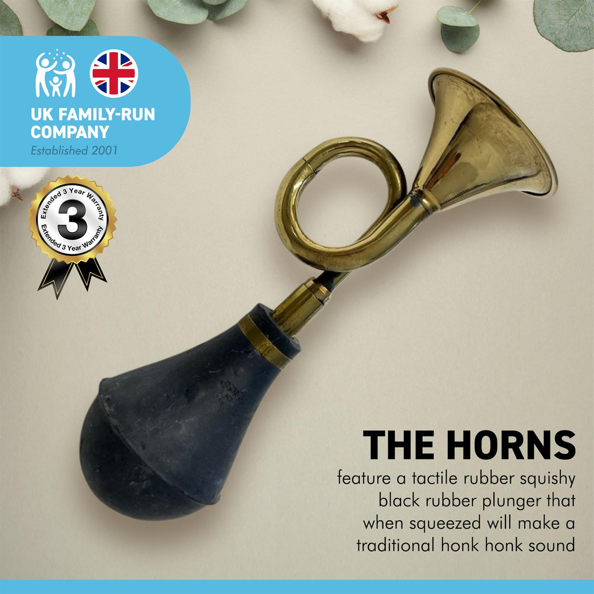 Replica vintage bulb honky horn with black rubber plunger | Air horn ...
