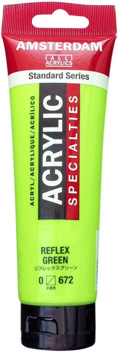 Amsterdam Acrylic 120Ml Reflex Green Fluorescent paint – Thorness.co.uk