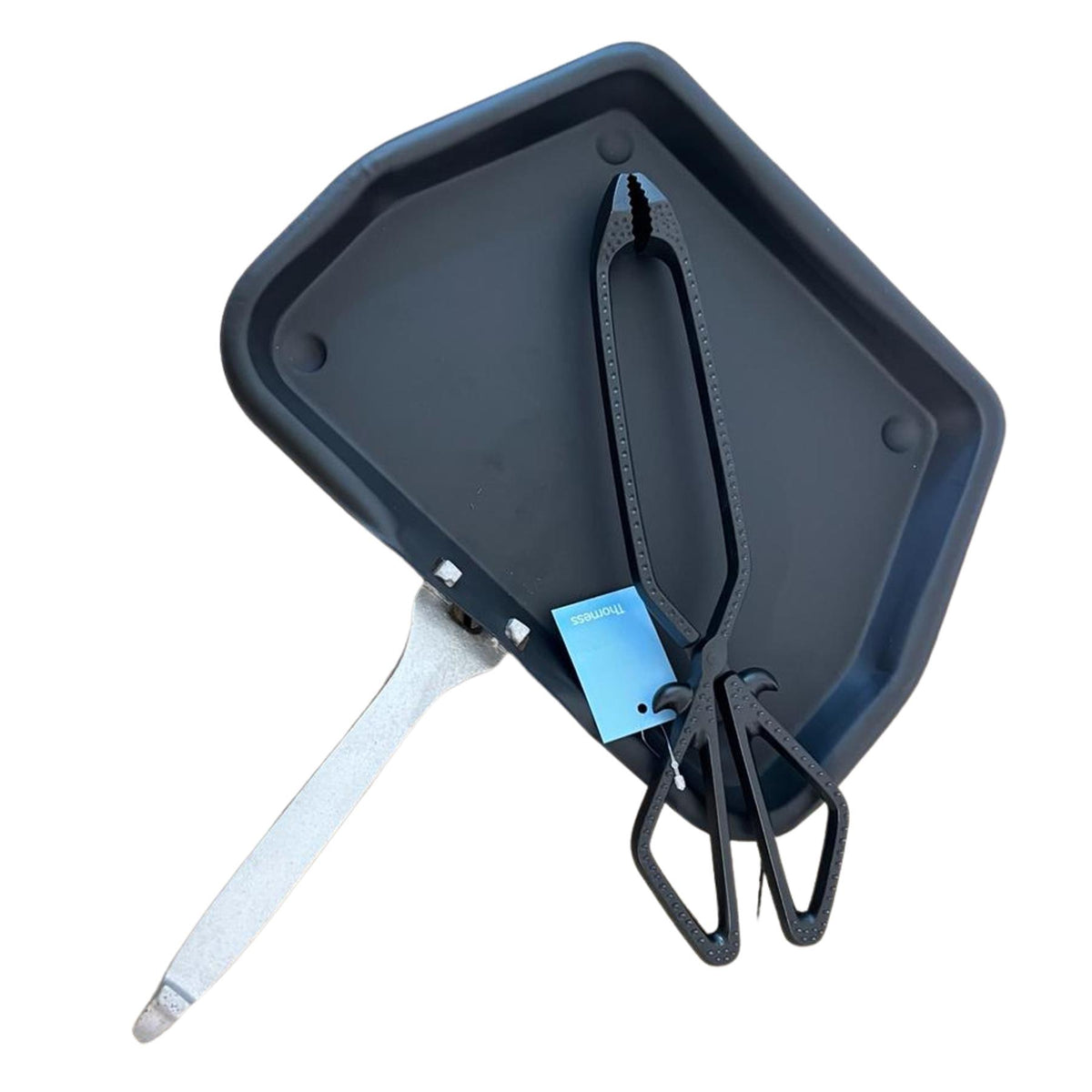 Traditional ash pan 33cm wide (13") with handle and heavyweight cast i ...